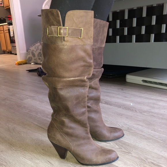 Restricted | Shoes | Restricted Brown Boot With Slight Heel Size 8 ...